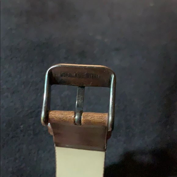 Mudd | Accessories | Vintage Mudd Leather N Stainless Steel Watch ...